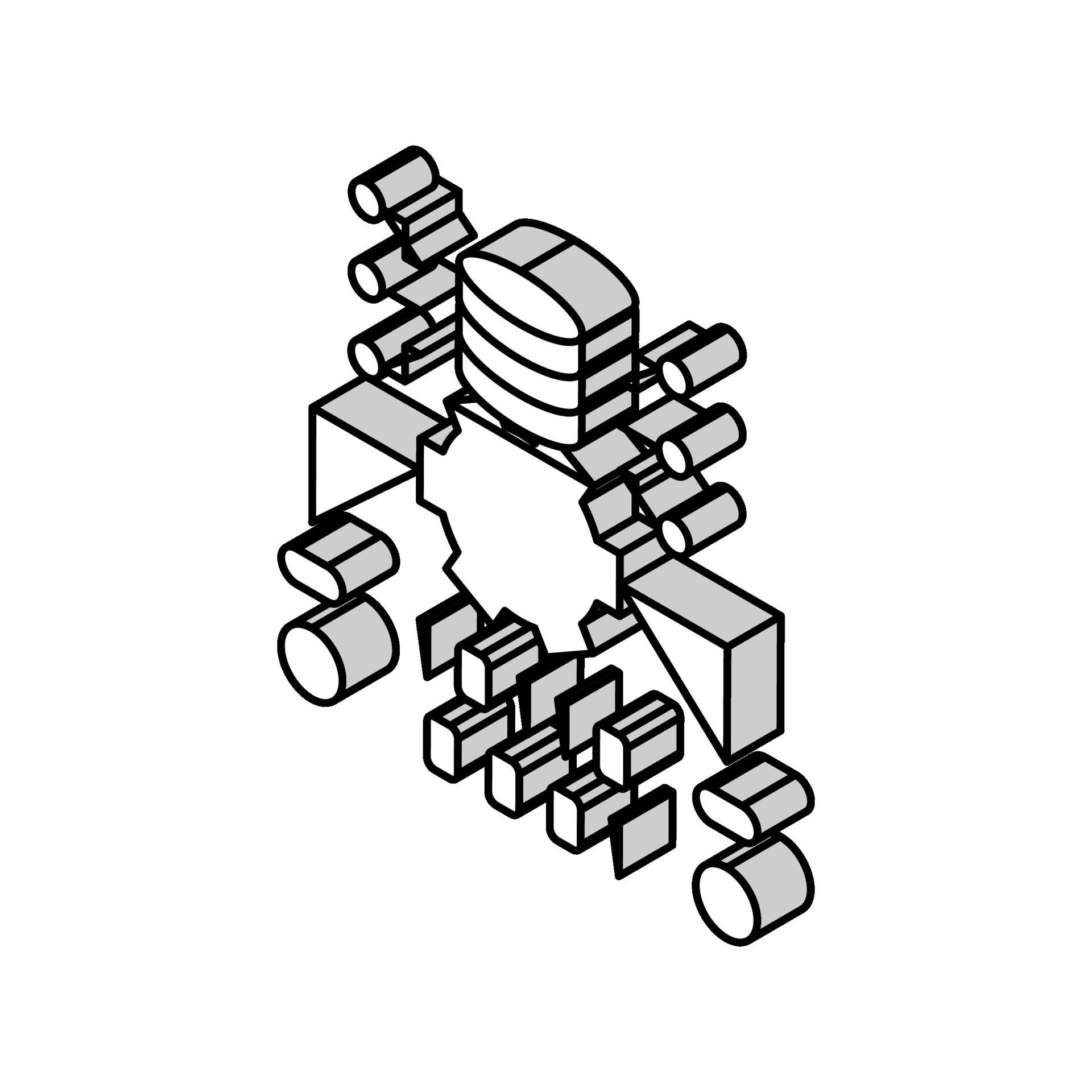 Source Code Management Isometric Icon Vector Illustration 39305677