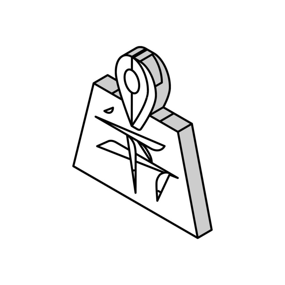 Map Pointer Gps Isometric Icon Vector Illustration 39305832 Vector Art