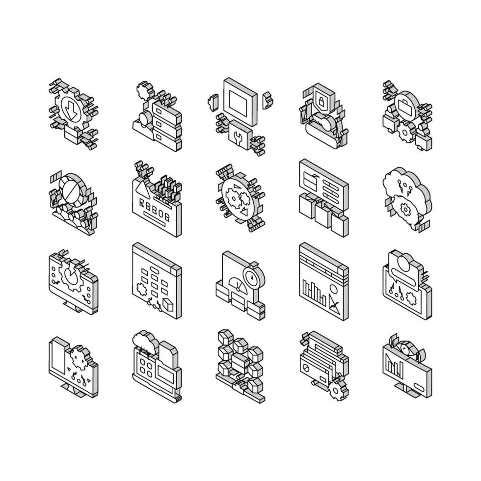 System Work Process Collection isometric icons set vector 39307462 ... System Work Process Collection isometric icons set vector 39307462 ...