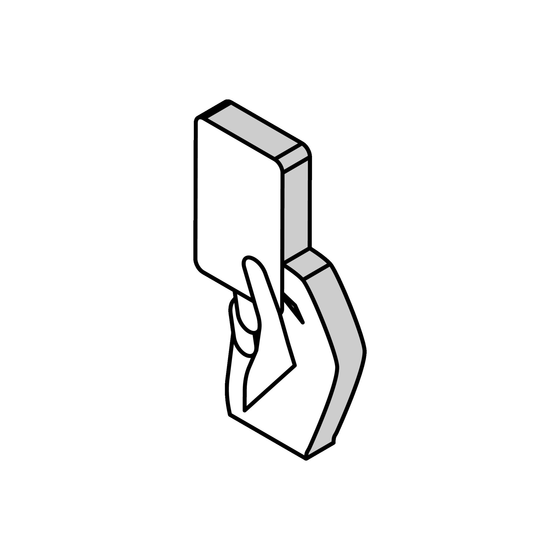 Red Card From Arbitrator Isometric Icon Vector Illustration 39312494
