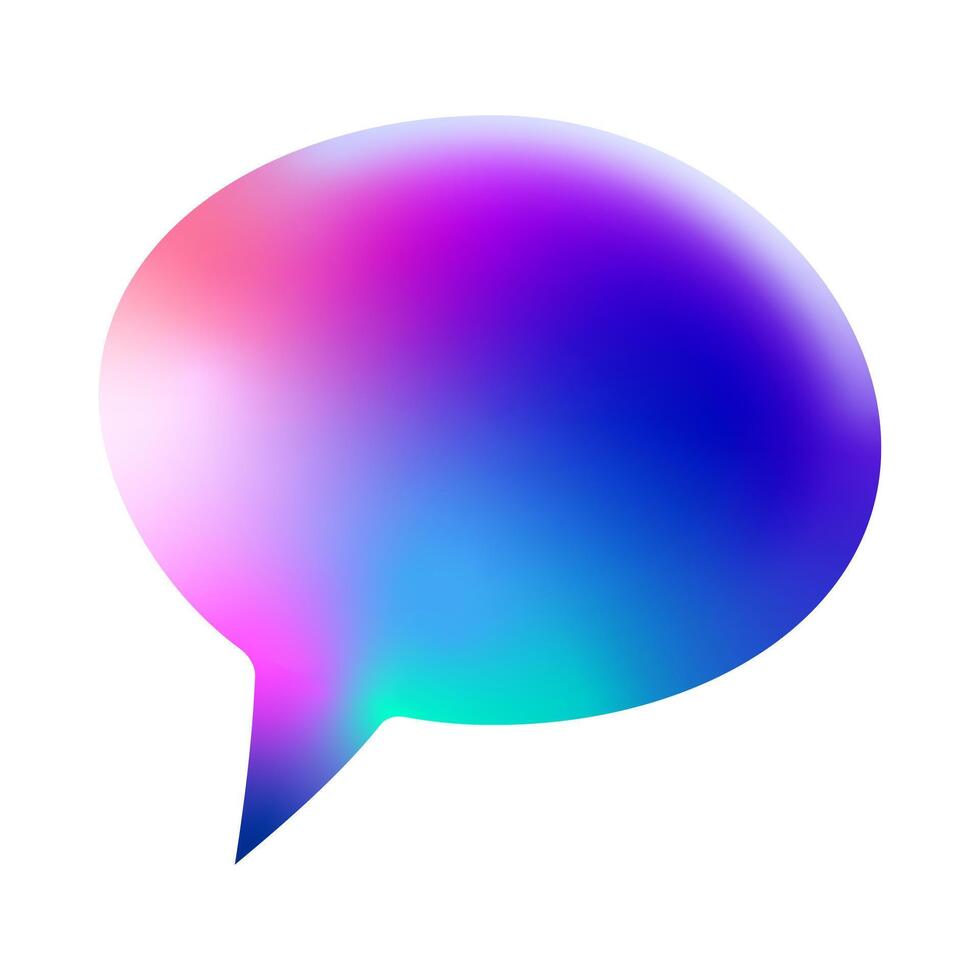 Bubble speech gradient. 39314435 Vector Art at Vecteezy