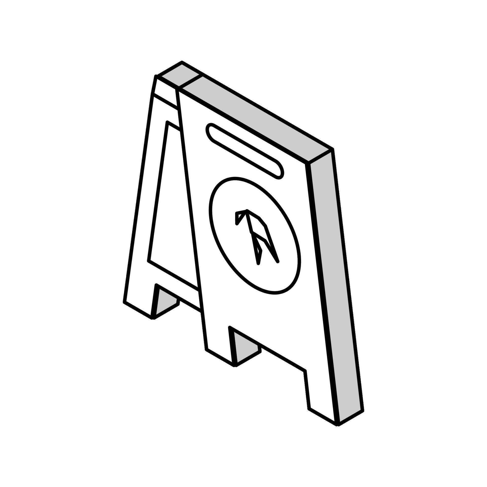 Caution Wet Floor Isometric Icon Vector Illustration 39315627 Vector