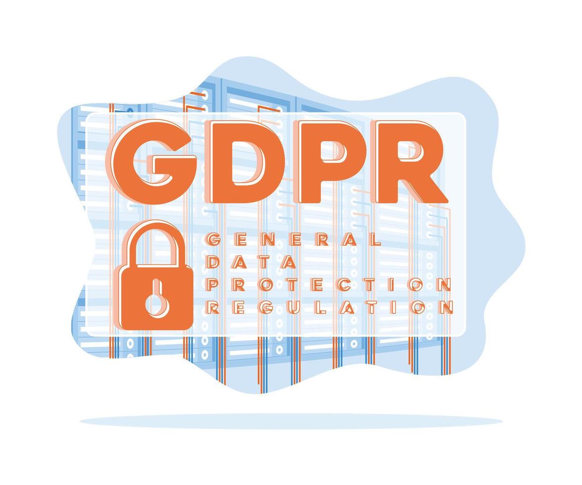 GDPR, Compliance with general data protection regulations. Server room ... GDPR, Compliance with general data protection regulations. Server room ...