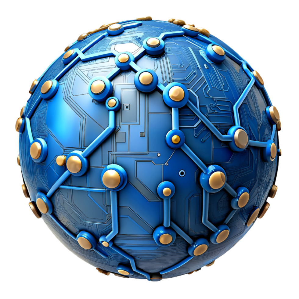 Ai Generated 3d World Global Network Digital Technology 39323179 Png