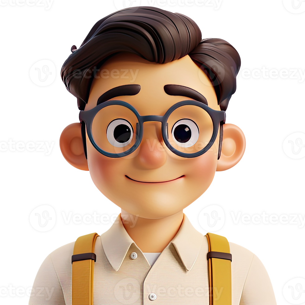 AI generated 3D Cute cartoon male teacher character 39324555 PNG AI generated 3D Cute cartoon male teacher character 39324555 PNG