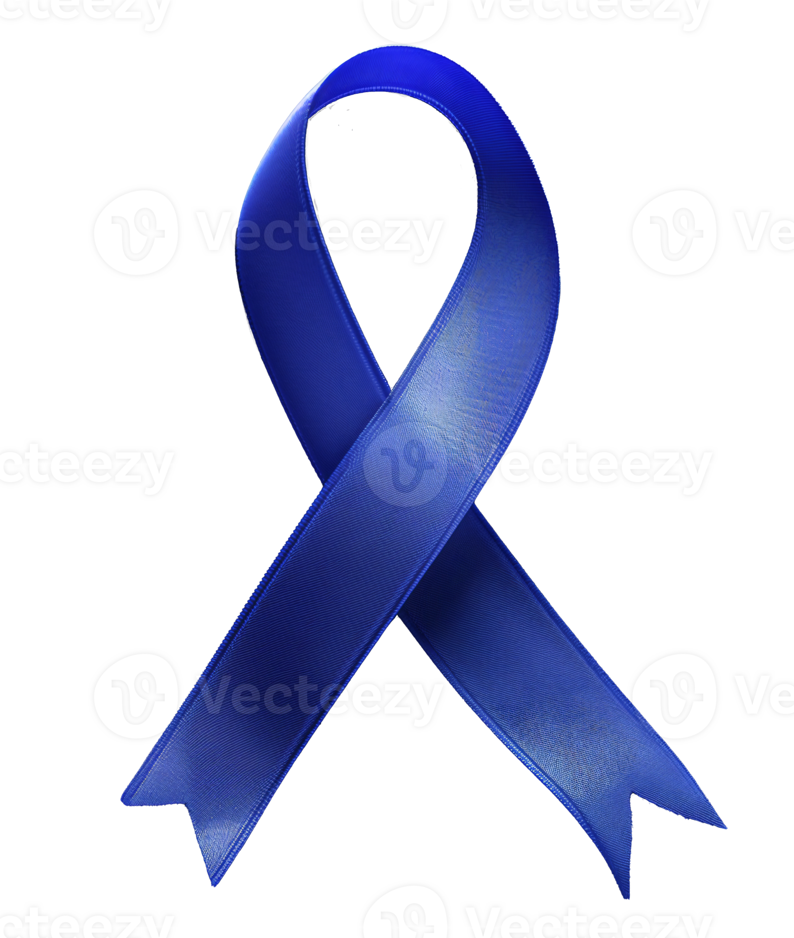 Ai Generated Colorectal Cancer Awareness Blue Ribbon Symbol Isolated