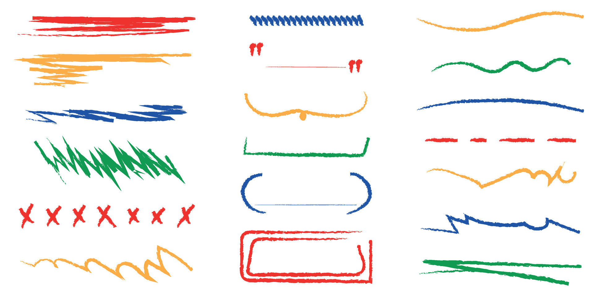 Elements for annotations, highlighting, and underlining in text ...