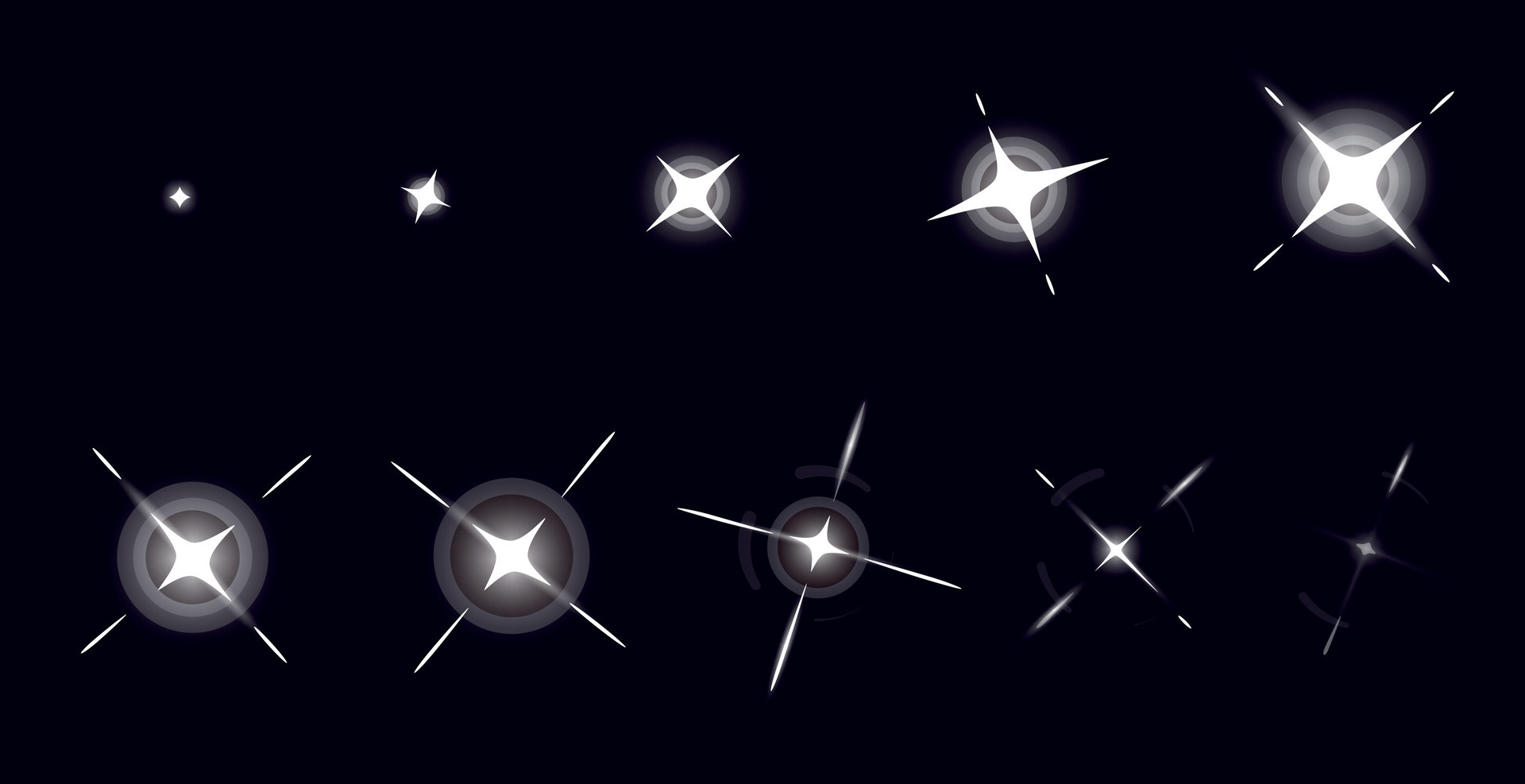 Game Shine Effect Animation Cartoon 2d Sprite Movement For Ui Game