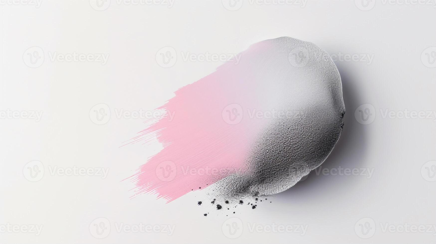 Ai Generated Abstract Colorful Gradient Grainy Shape On White
