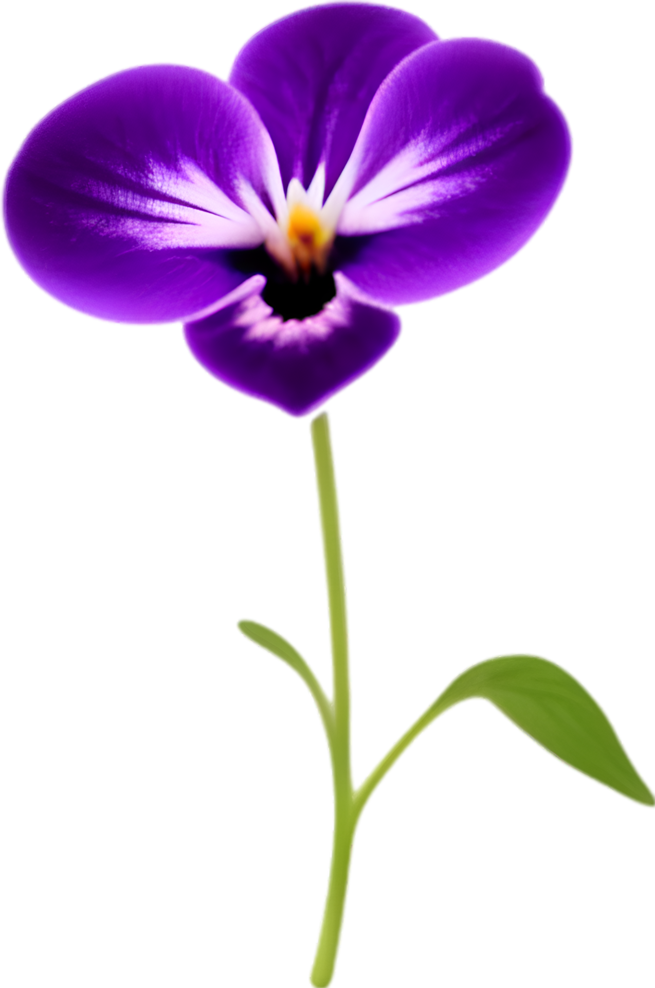 Ai Generated Violet Clipart A Cute Violet Flower Icon 39367071 Png