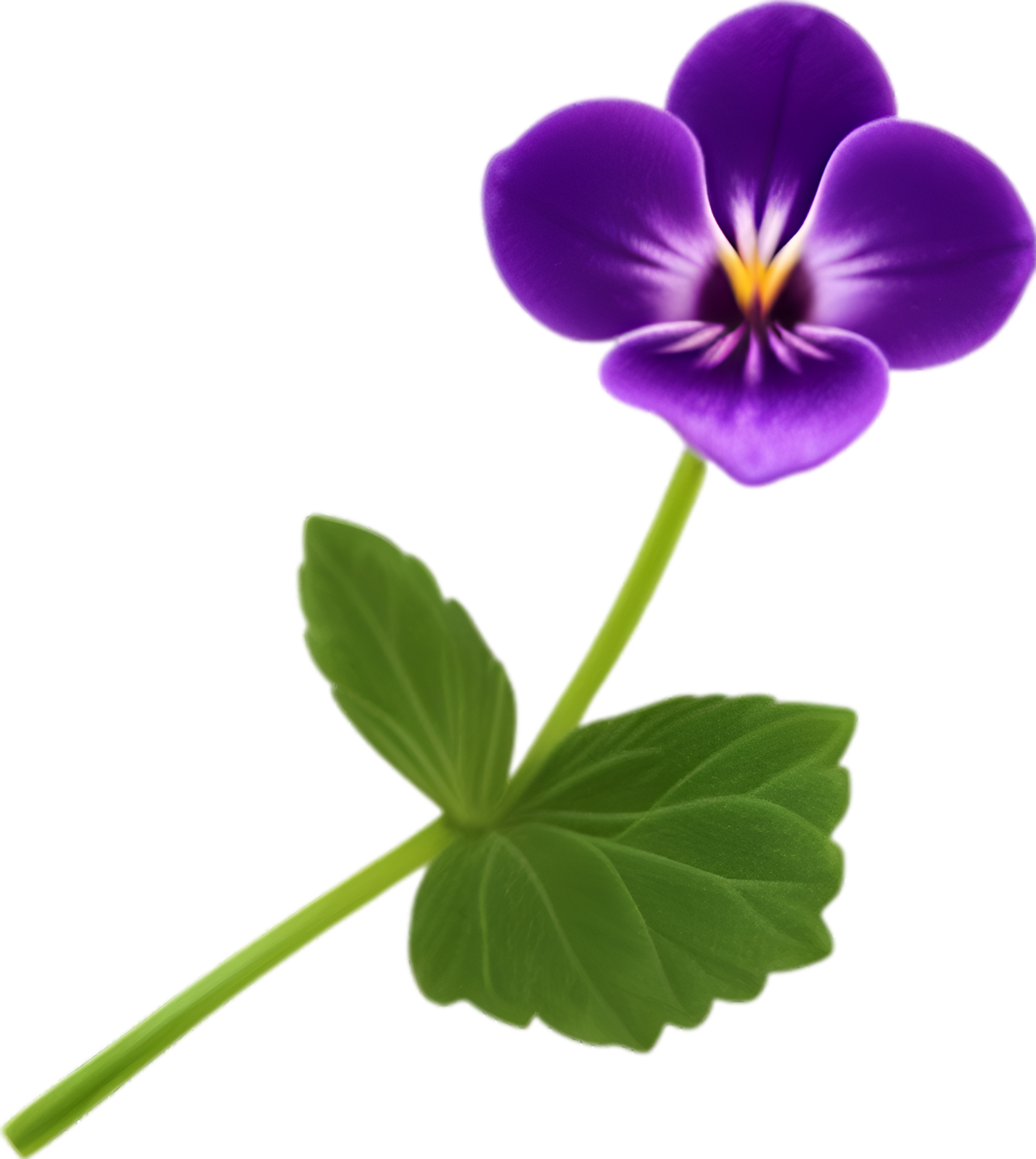 AI generated Violet clipart. A cute Violet flower icon. 39367691 PNG