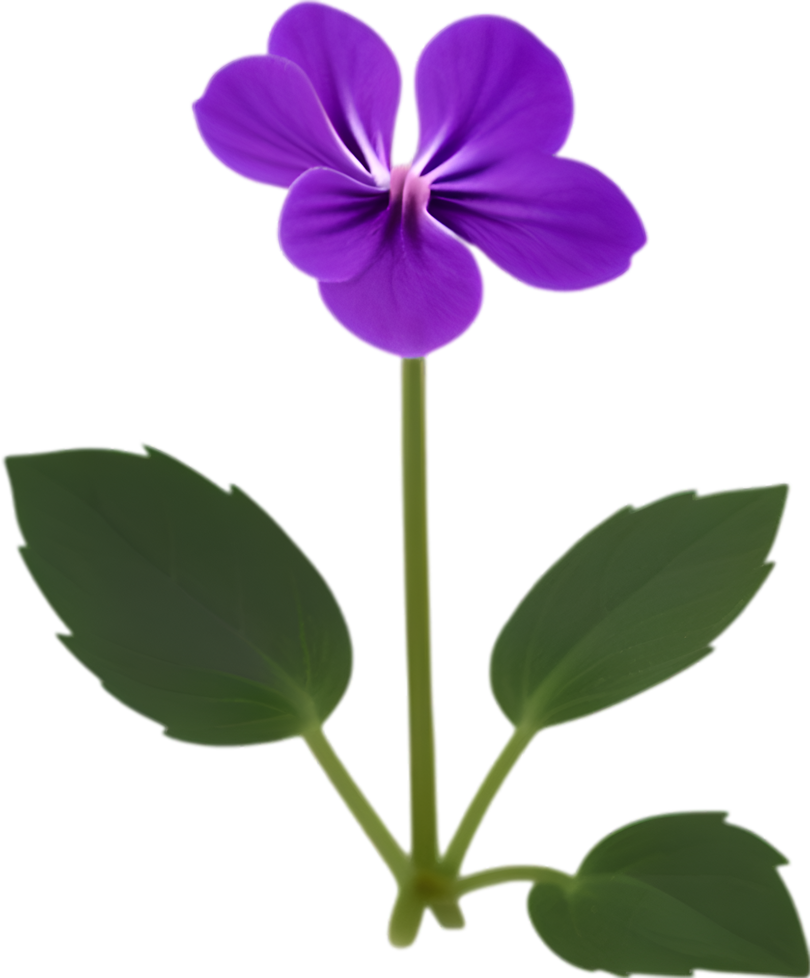 AI generated Violet clipart. A cute Violet flower icon. 39367744 PNG