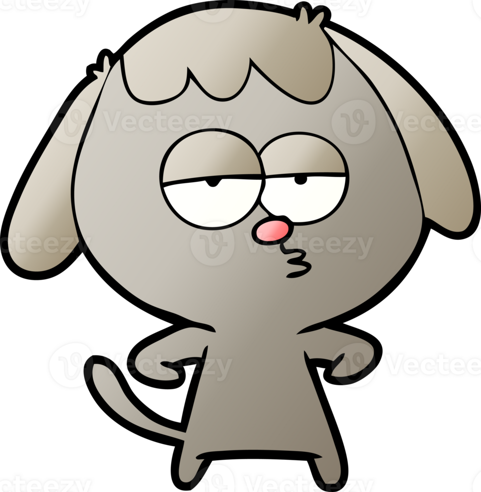 Perro Aburrido De Dibujos Animados 39378913 Png