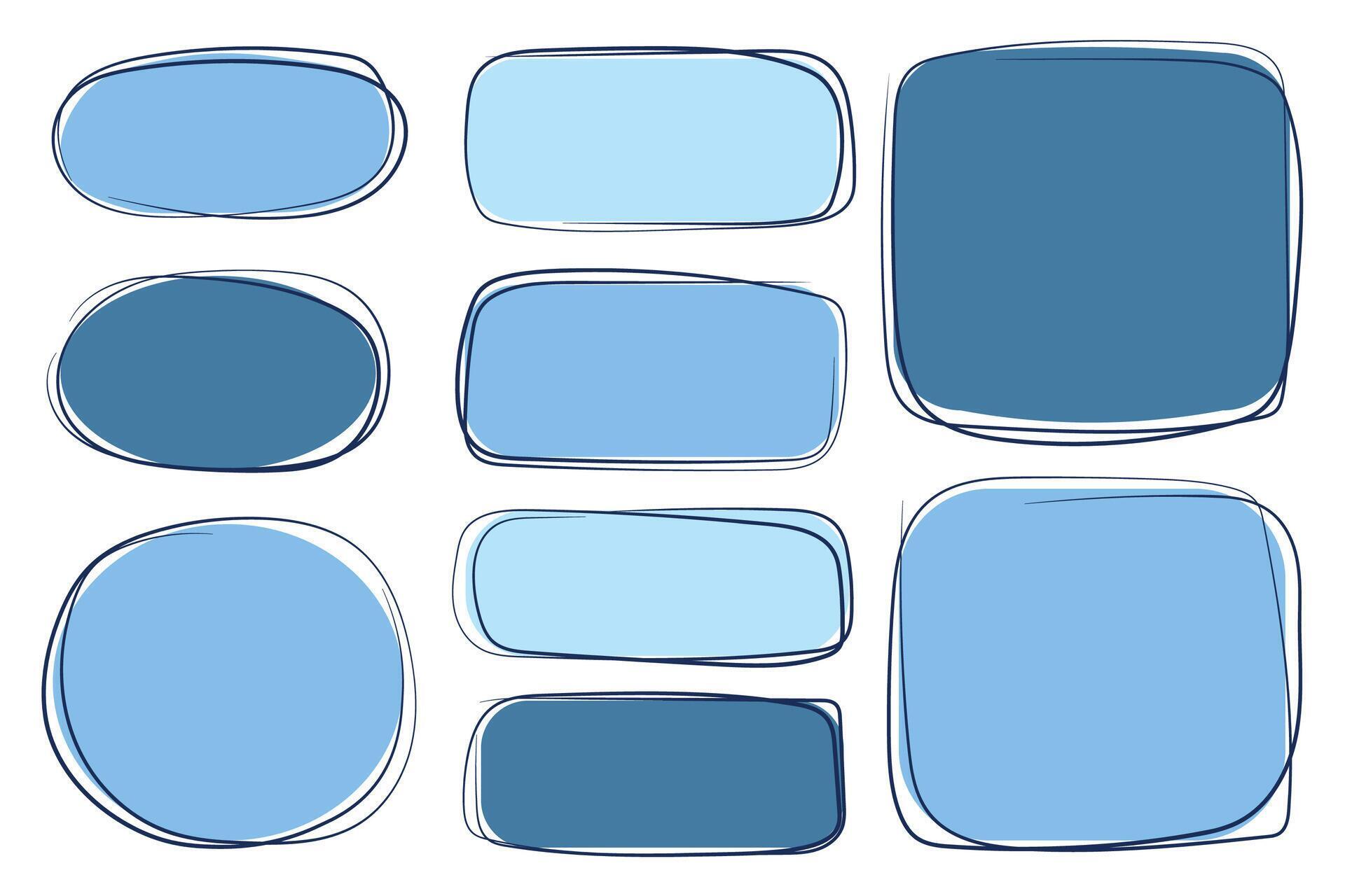 Frames for text in the style of Hand drawn. Hand drawn minimalist Text ...