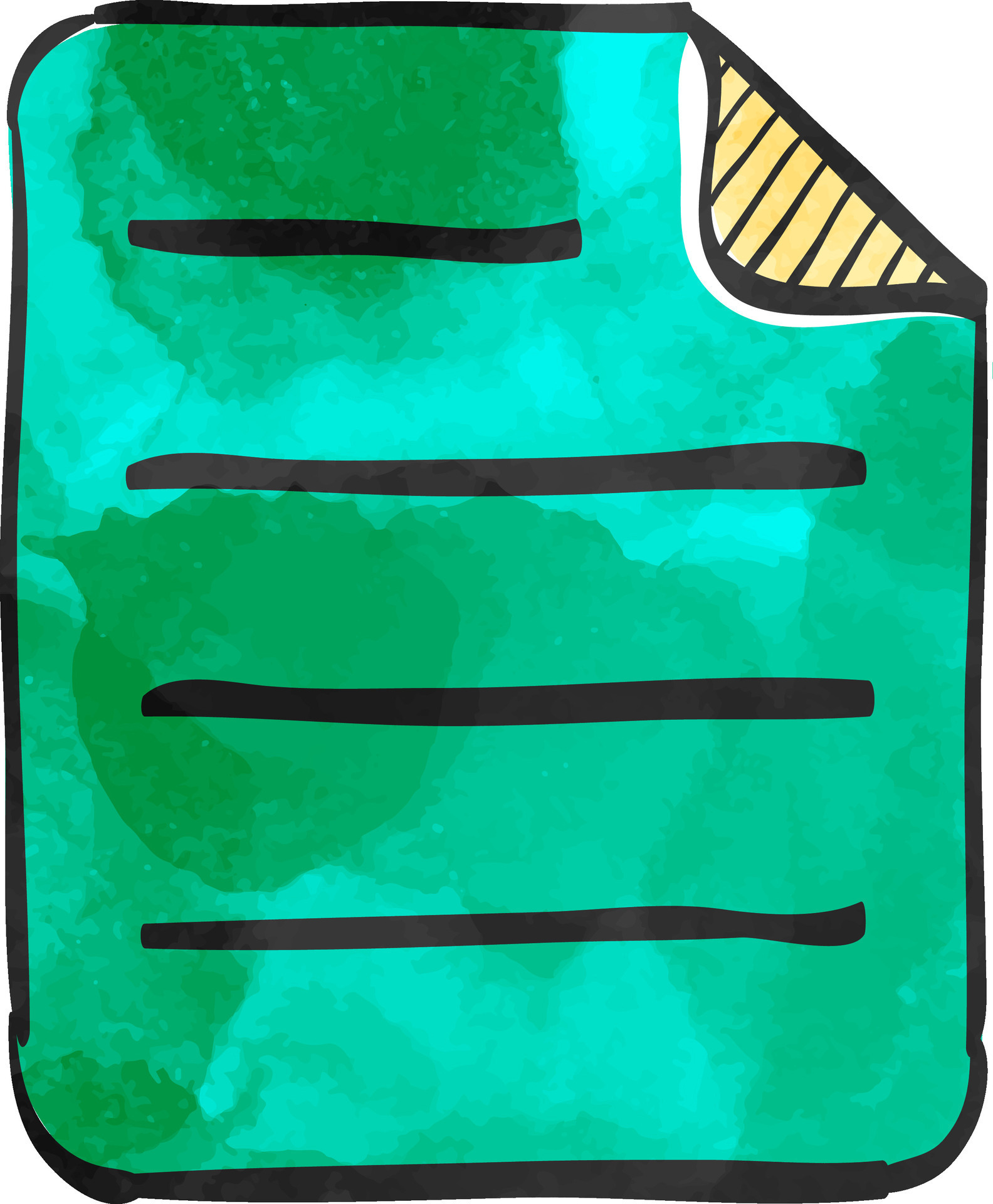 Text File Format Icon In Color Drawing Document Computer Data File