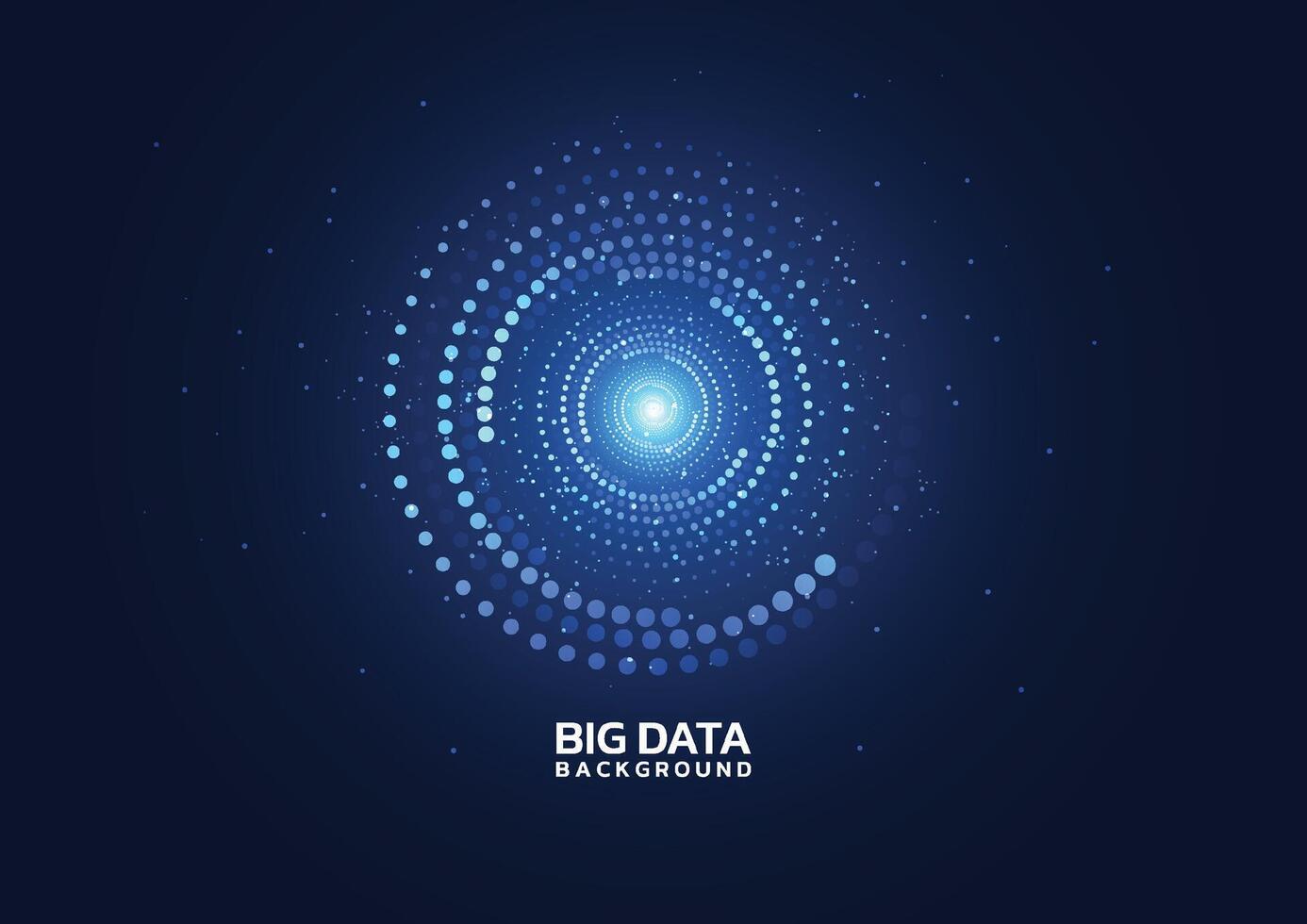 Big data visualization. Abstract technology innovation communication concept digital blue design ...