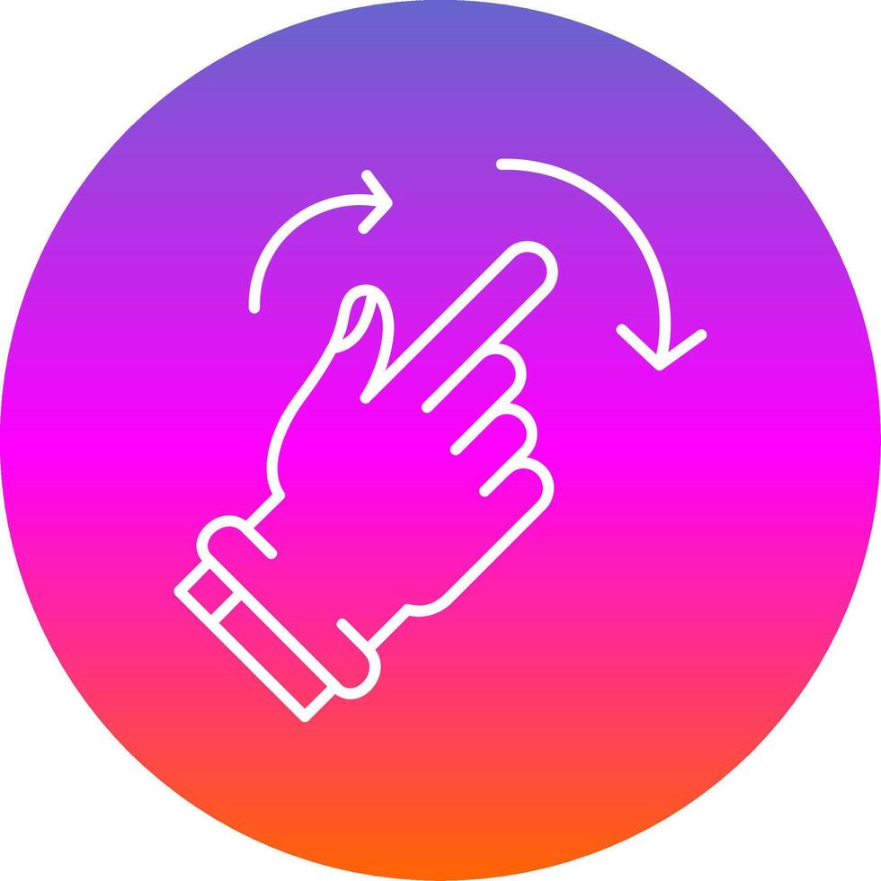 Rotate Right Line Gradient Circle Icon 39422580 Vector Art at Vecteezy