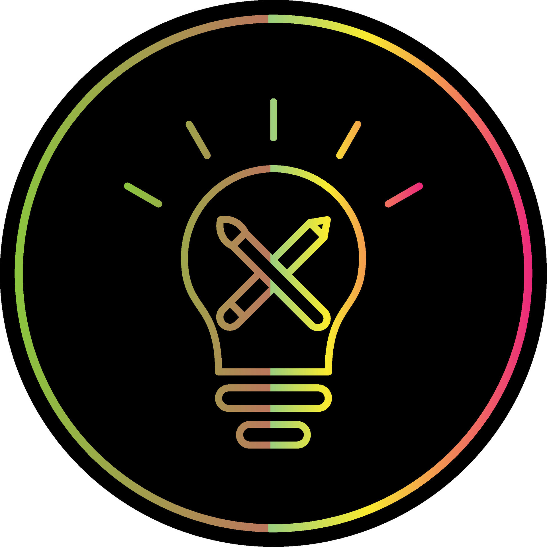 Design Thinking Line Gradient Due Color Icon 39426532 Vector Art At