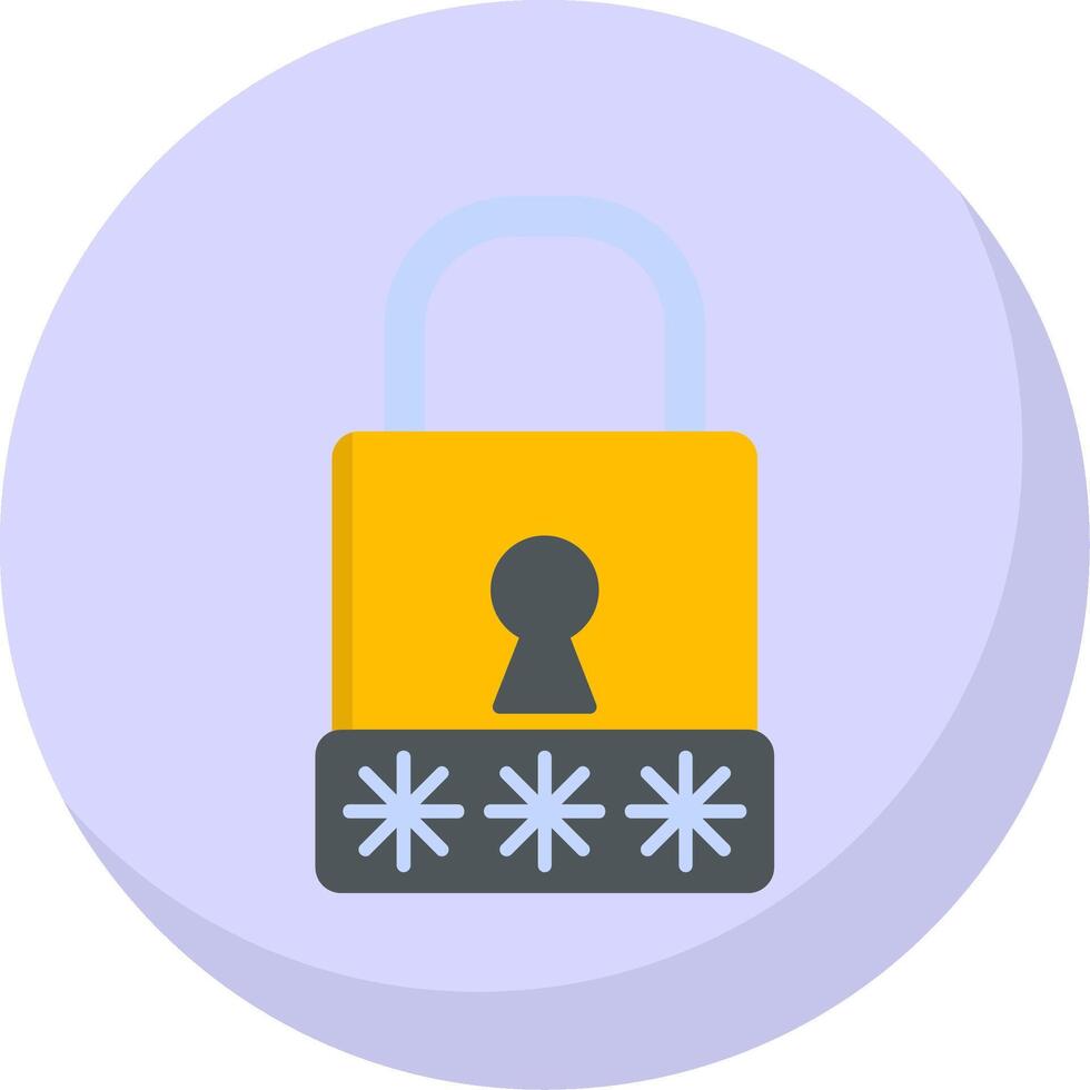 Passcode Flat Bubble Icon 39427341 Vector Art at Vecteezy