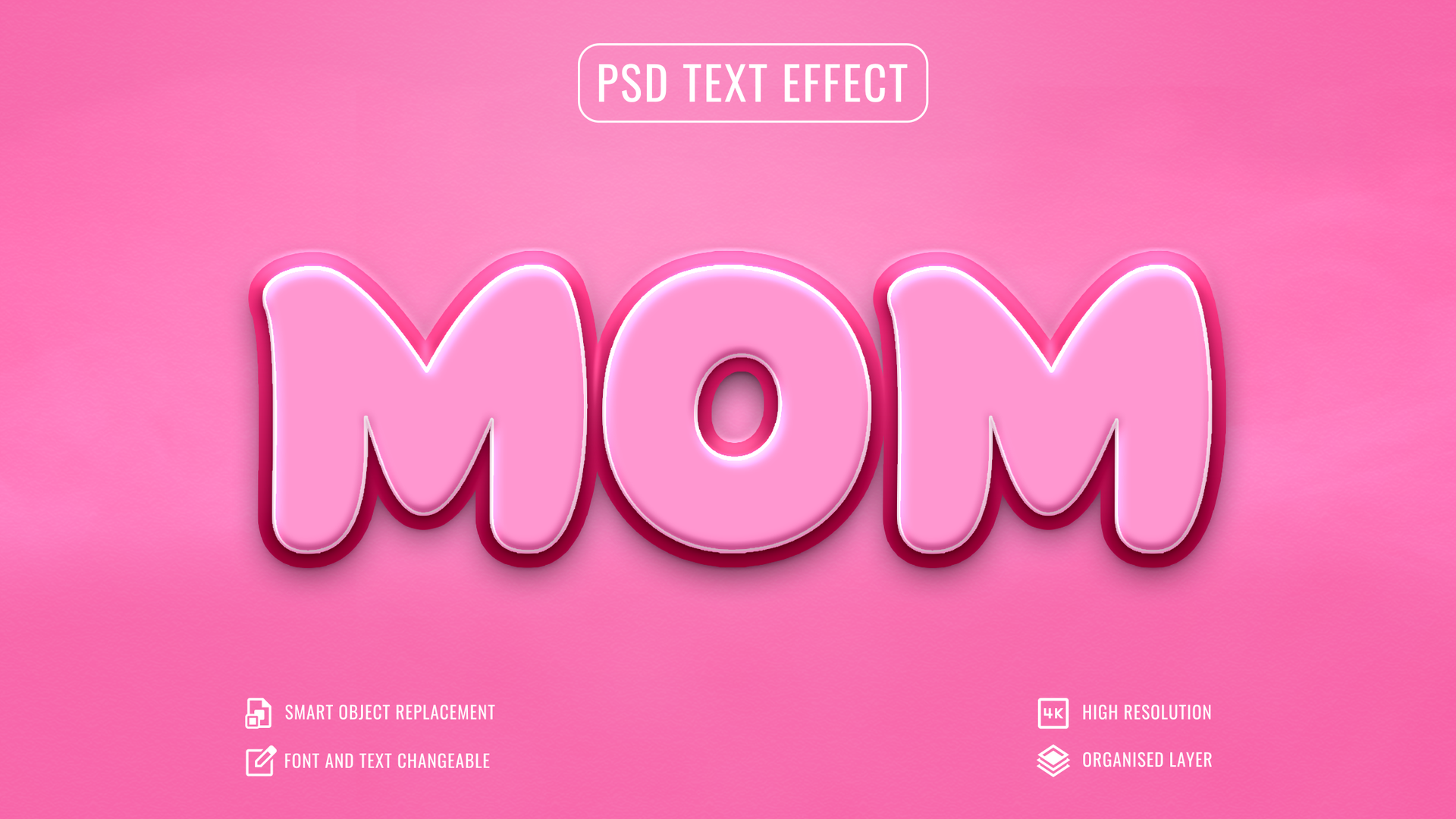 Mothers day editable 3d text effect 39435989 PSD