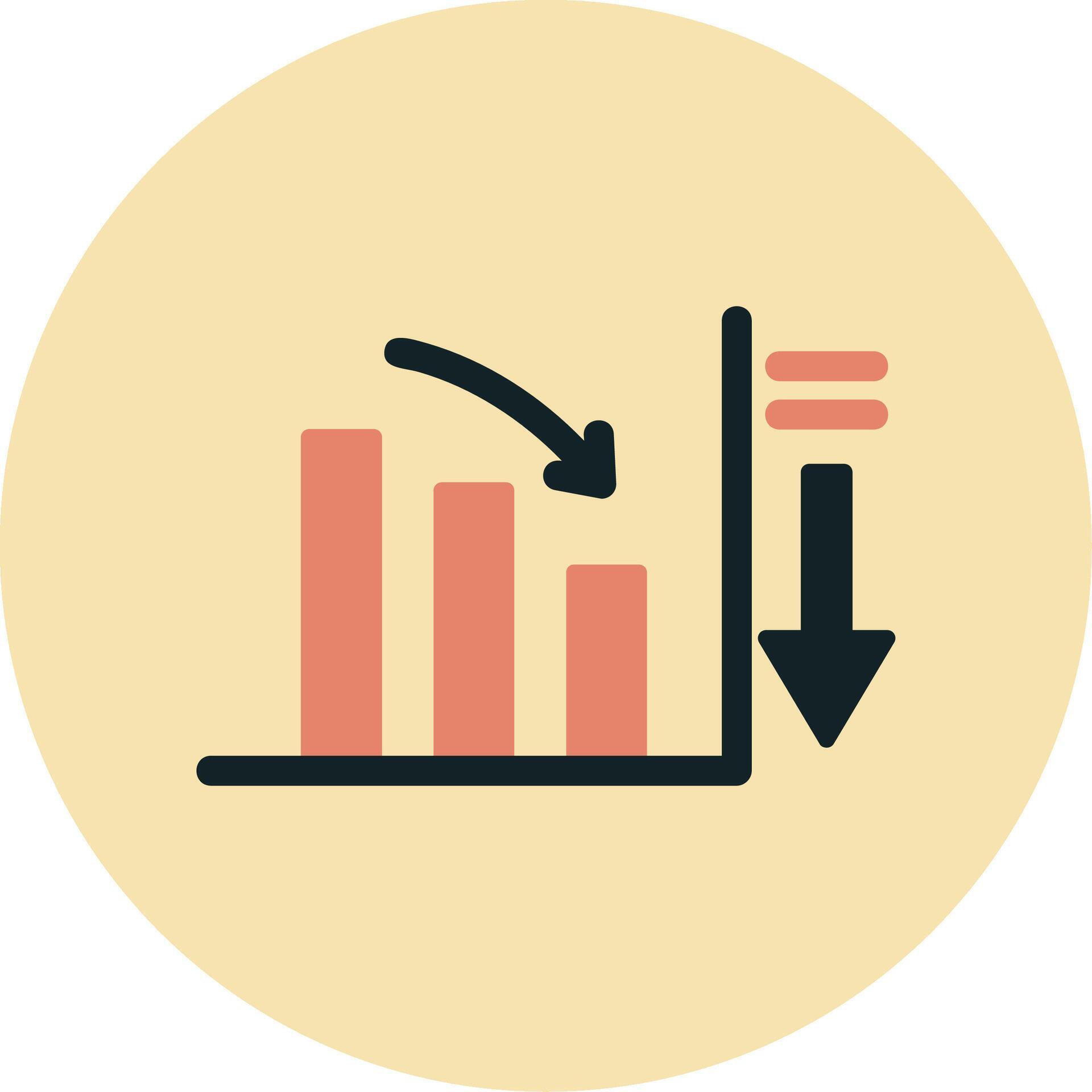 Decrease Vector Icon 39439387 Vector Art at Vecteezy