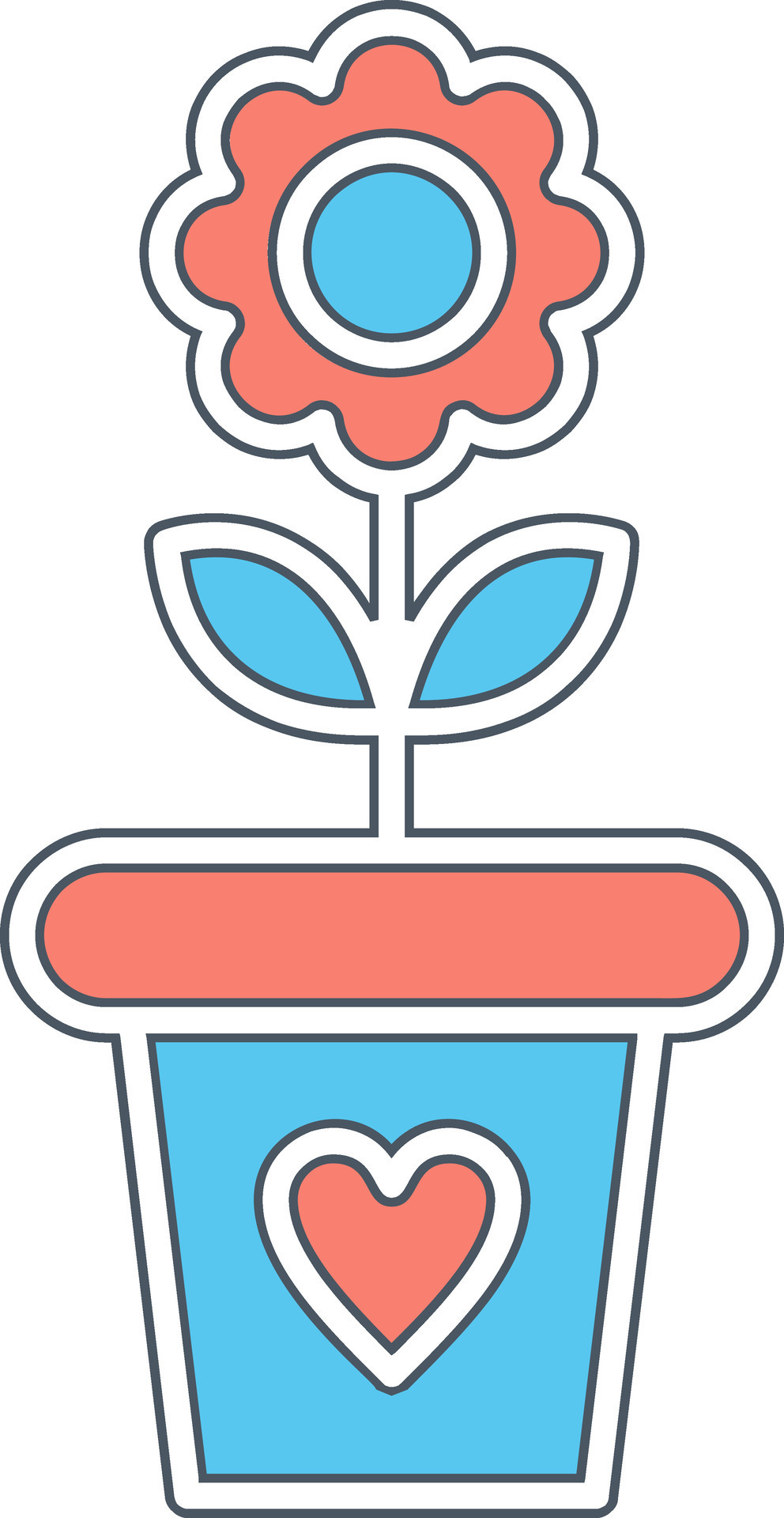 Flower Pot Vector Icon 39444822 Vector Art At Vecteezy