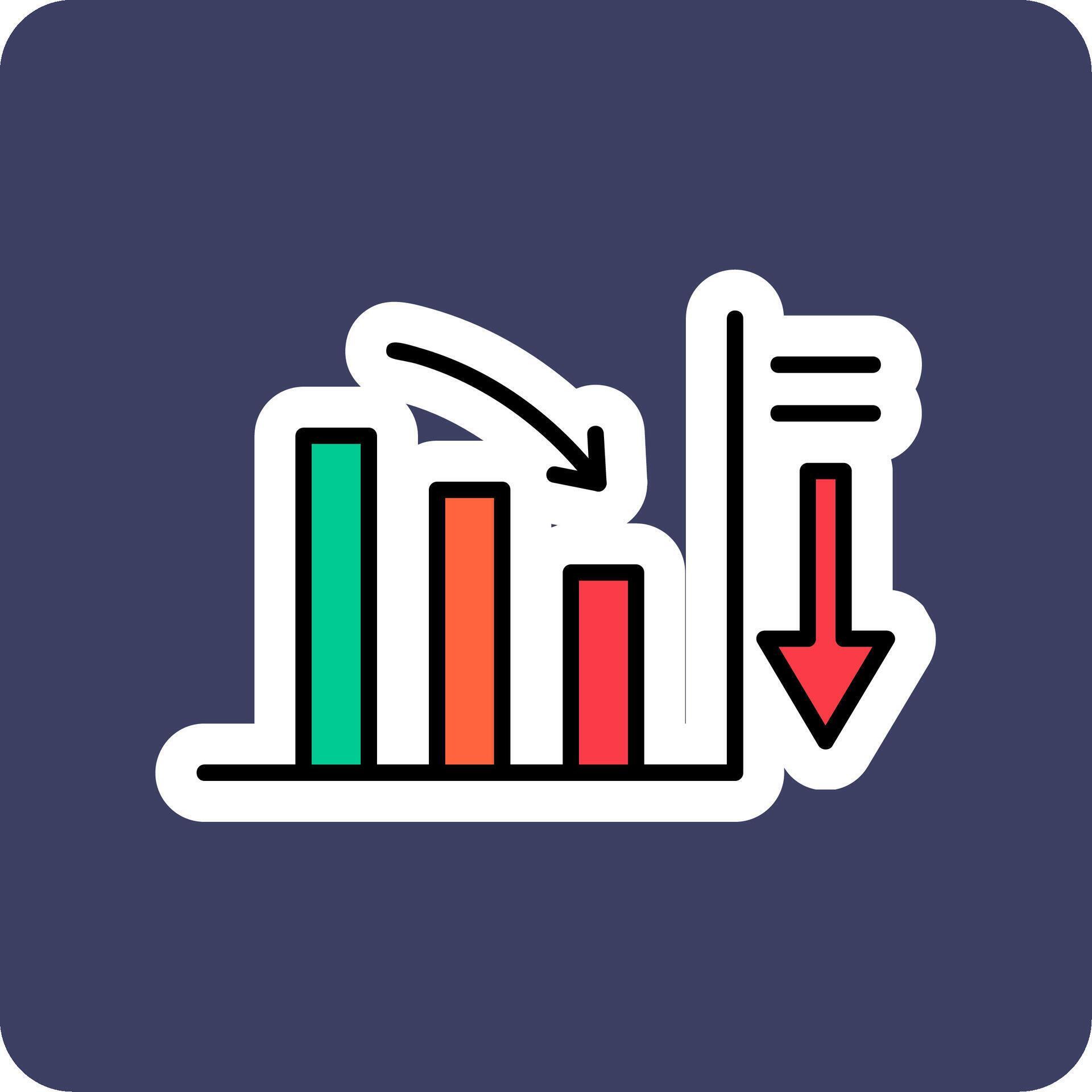 Decrease Vector Icon 39446054 Vector Art at Vecteezy