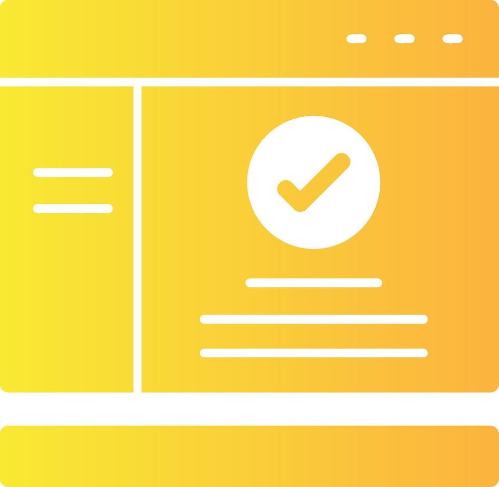 Checkmark Solid Multi Gradient Icon 39460770 Vector Art at Vecteezy