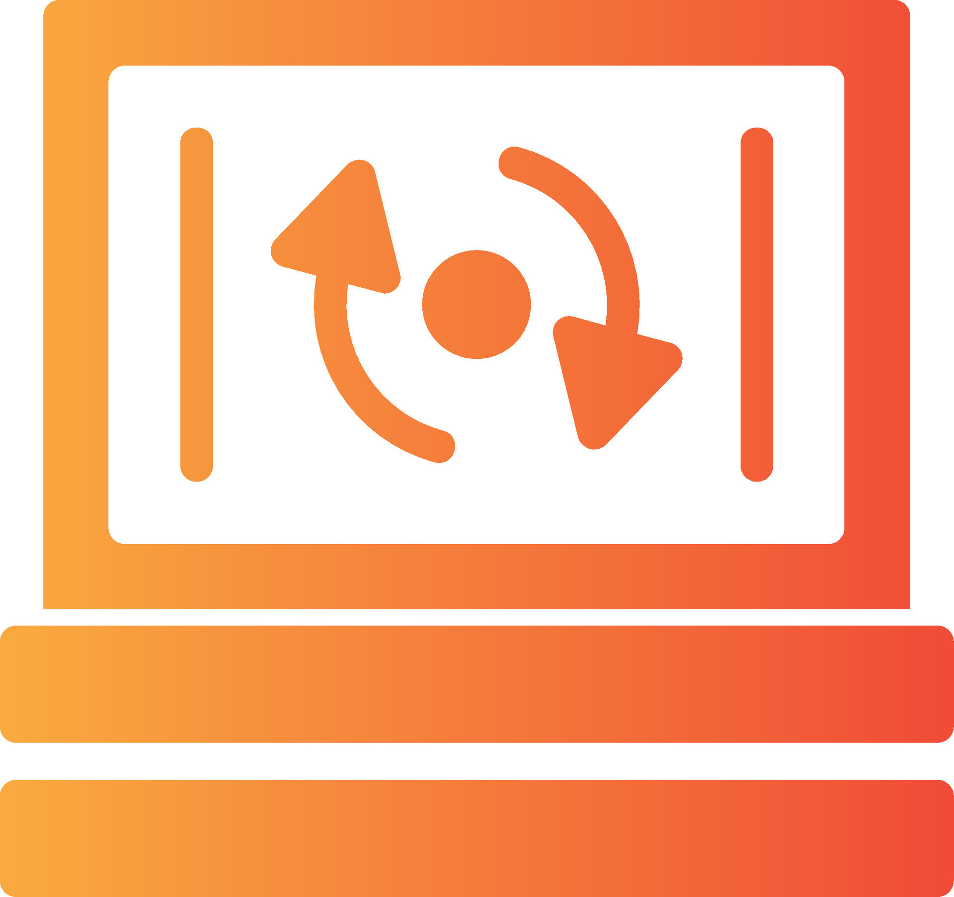 Refresh Solid Multi Gradient Icon 39460849 Vector Art at Vecteezy