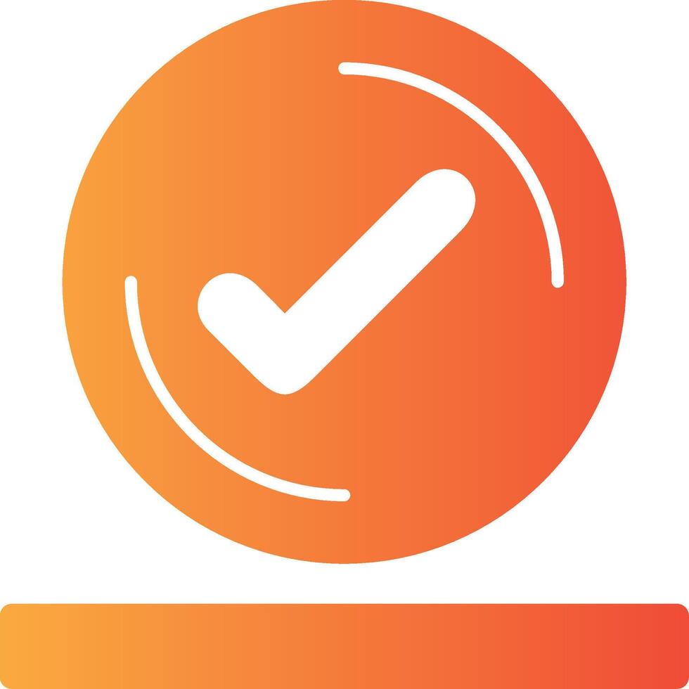 Checkmark circle Solid Multi Gradient Icon 39460987 Vector Art at Vecteezy