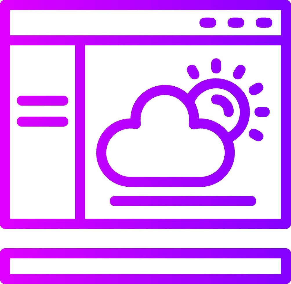 Weather Linear Gradient Icon 39461816 Vector Art at Vecteezy