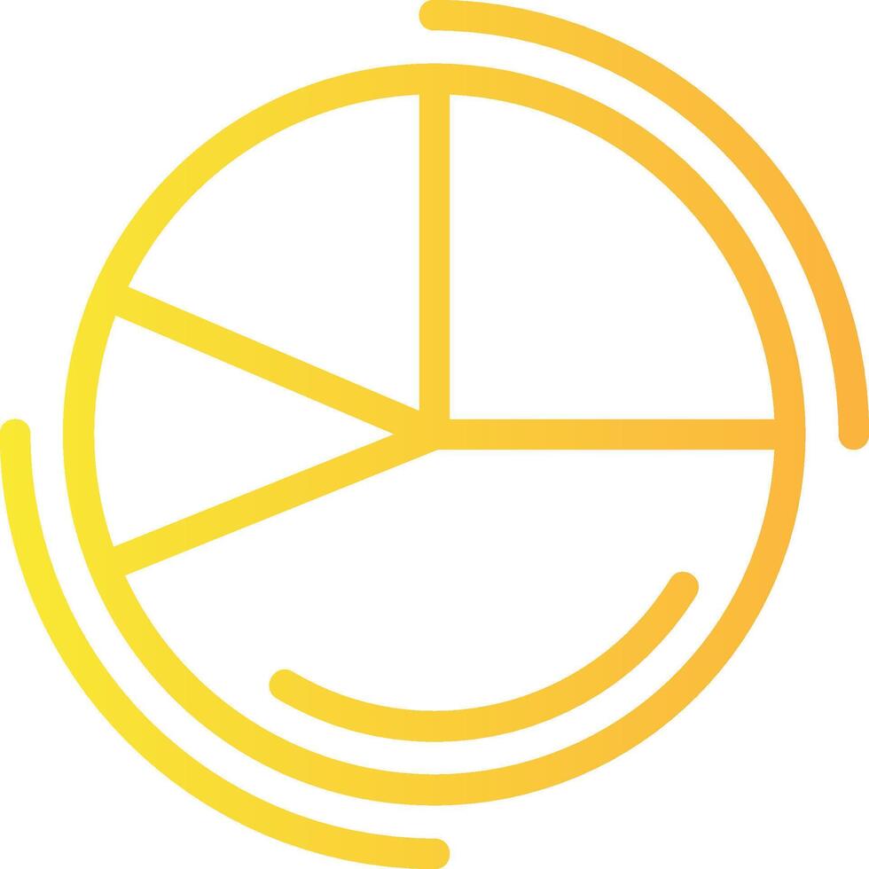 Pie chart Linear Gradient Icon 39462352 Vector Art at Vecteezy