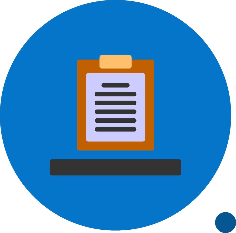 Clipboard Flat Shadow Icon 39462622 Vector Art At Vecteezy