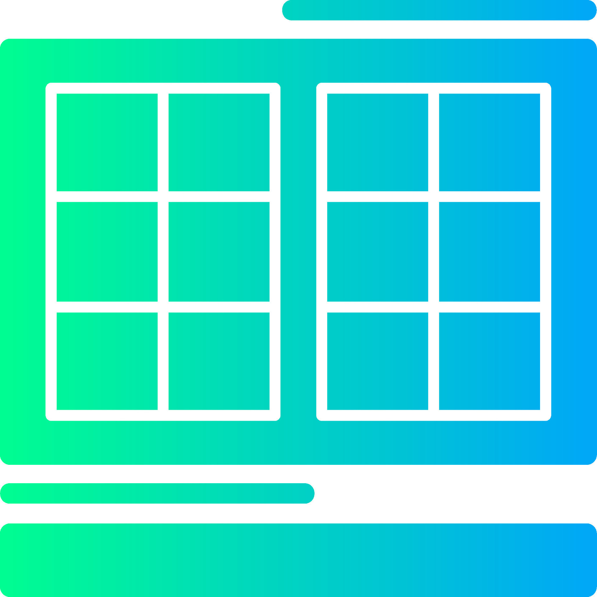 Window Solid Multi Gradient Icon 39463175 Vector Art at Vecteezy