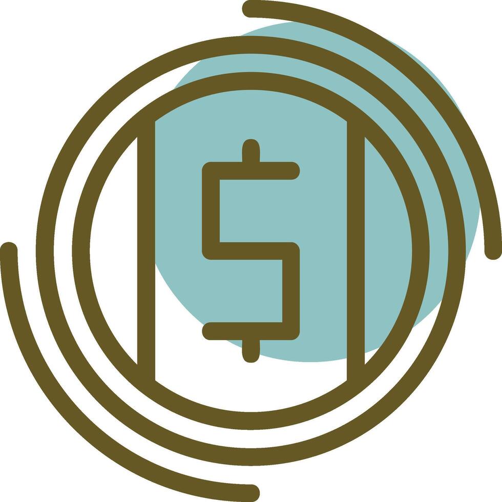 Coin Linear Circle Icon 39463987 Vector Art at Vecteezy