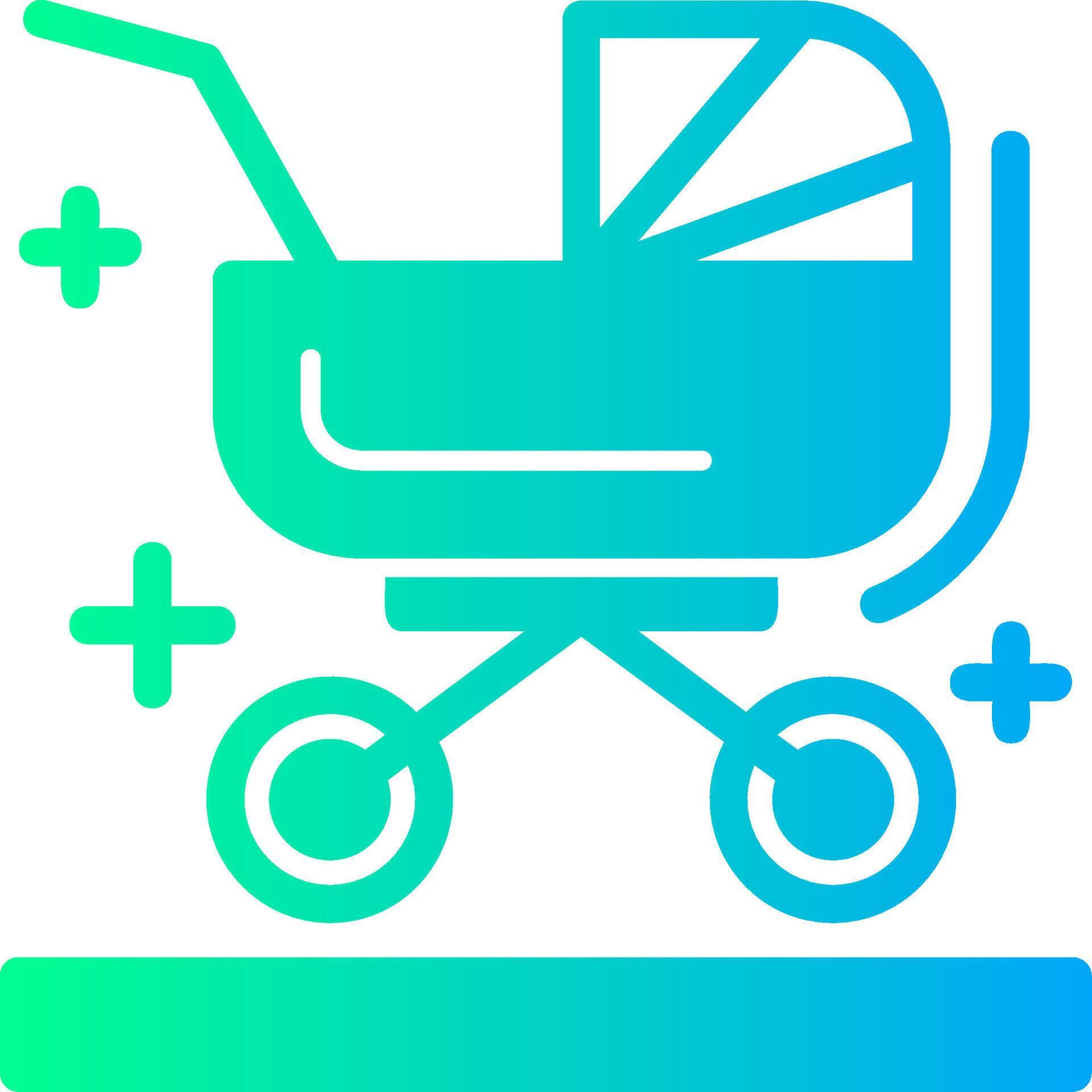 Stroller Solid Multi Gradient Icon 39465524 Vector Art at Vecteezy
