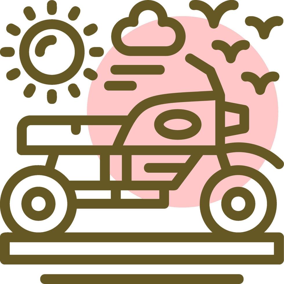 Motorcycle Linear Circle Icon 39466708 Vector Art at Vecteezy