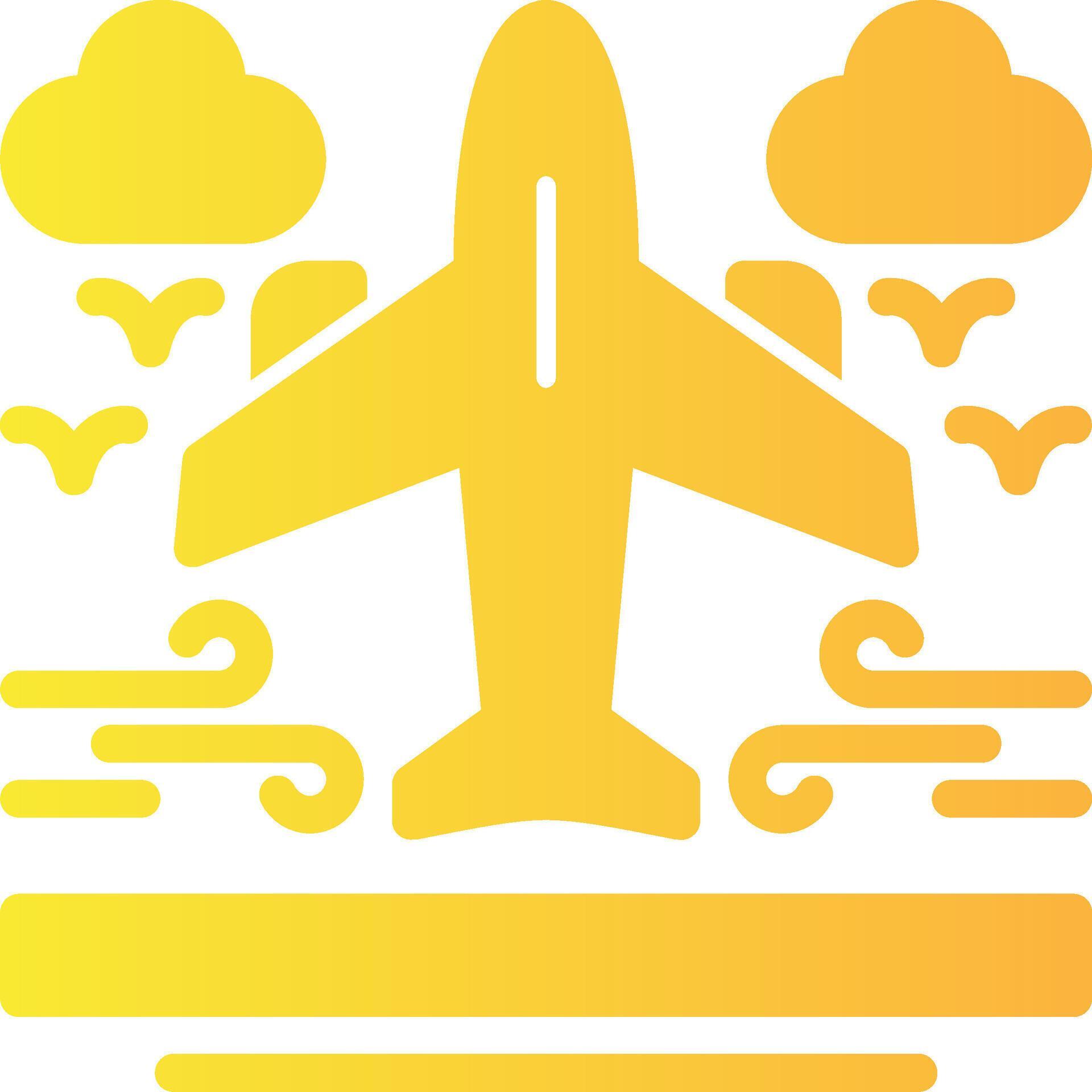 Airplane Solid Multi Gradient Icon 39467263 Vector Art at Vecteezy