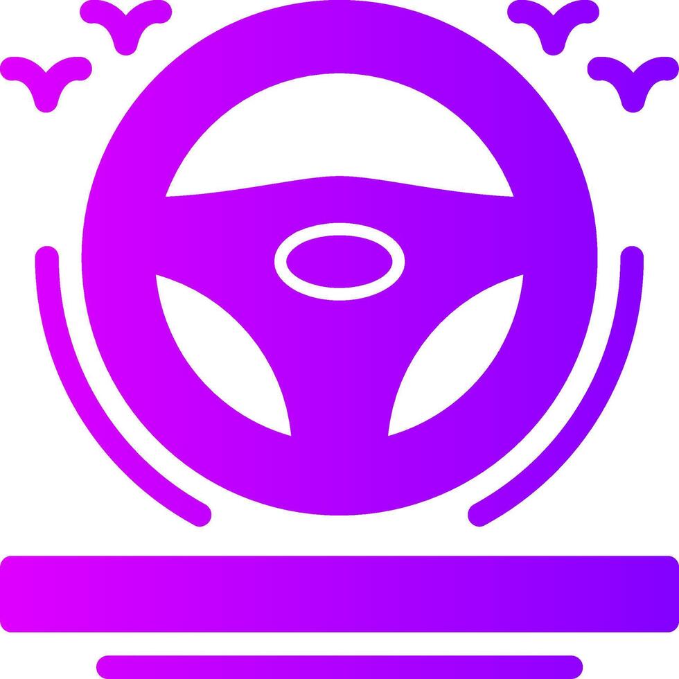 Steering wheel Solid Multi Gradient Icon 39467791 Vector Art at Vecteezy