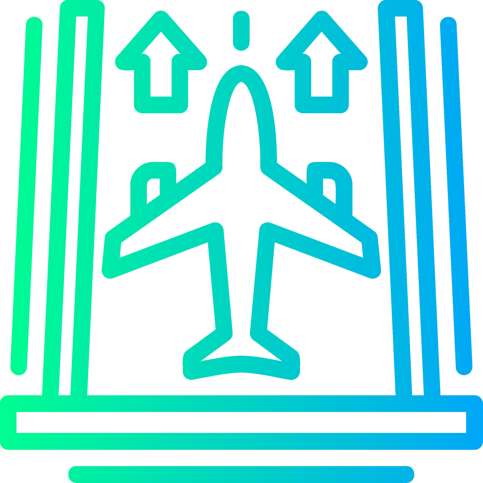 Airport runway Linear Gradient Icon 39468846 Vector Art at Vecteezy