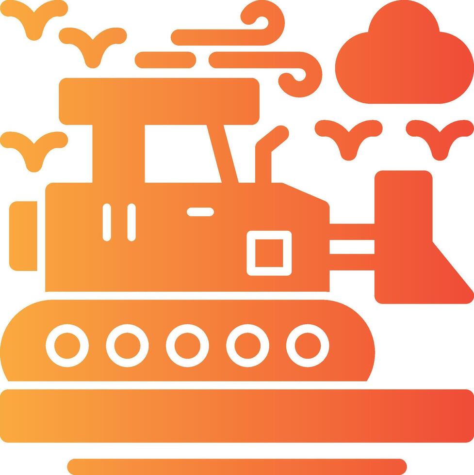 Bulldozer Solid Multi Gradient Icon 39470074 Vector Art at Vecteezy