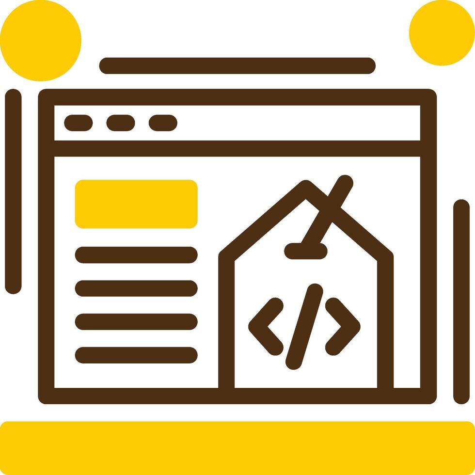 Meta tags Yellow Lieanr Circle Icon 39471163 Vector Art at Vecteezy