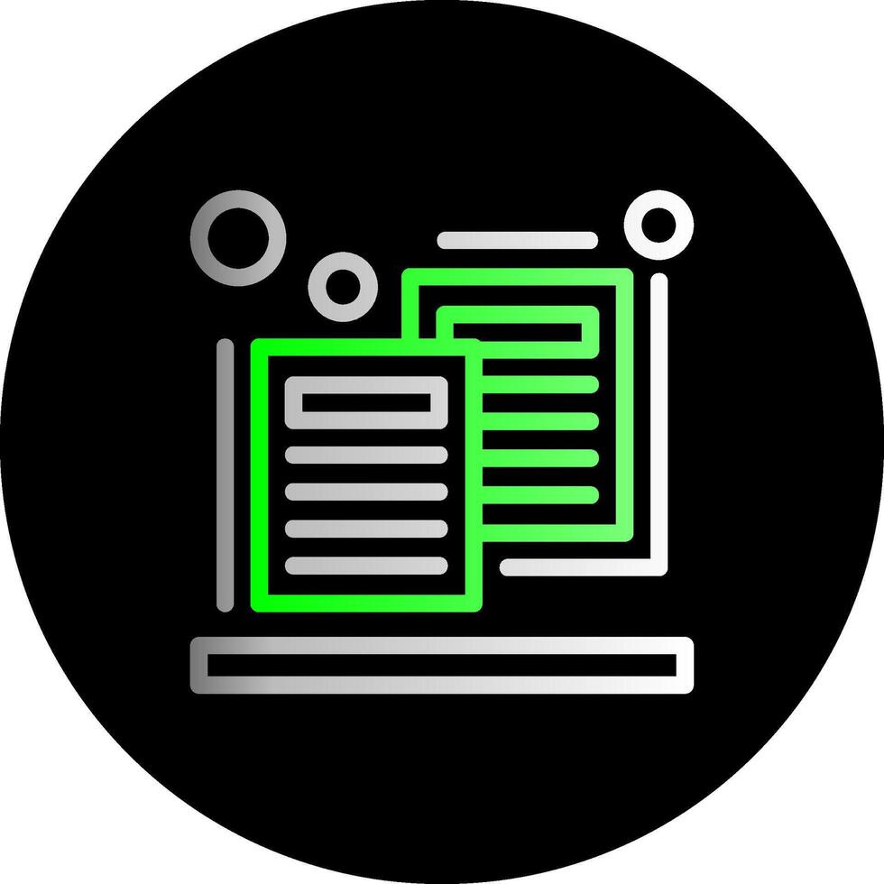 Duplicate Content Dual Gradient Circle Icon 39471249 Vector Art At Vecteezy