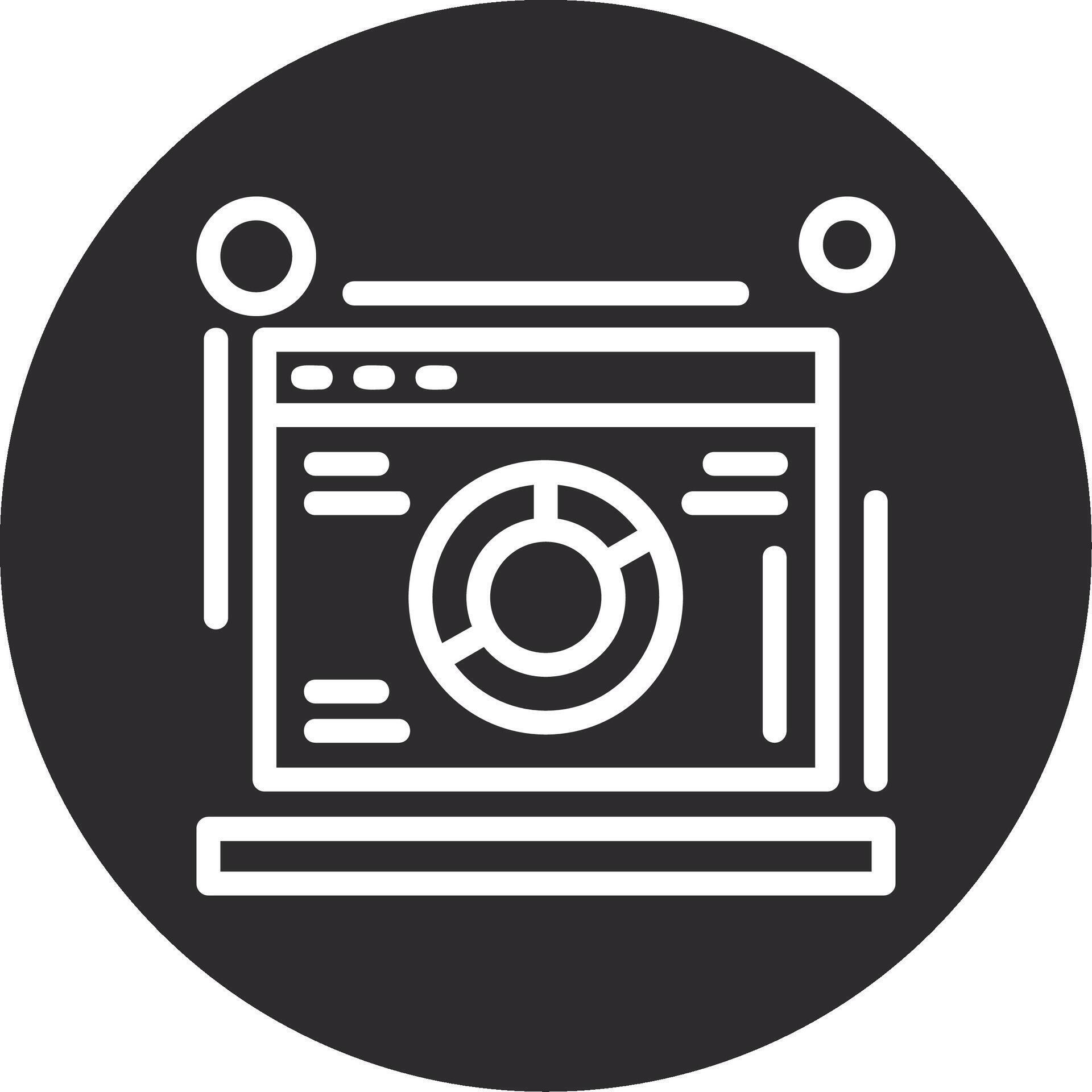 Web analytics Inverted Icon 39471661 Vector Art at Vecteezy