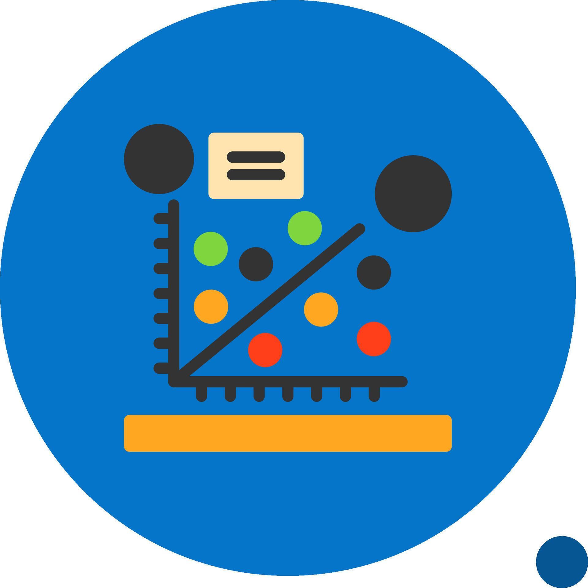 Scatter plot Flat Shadow Icon 39471907 Vector Art at Vecteezy