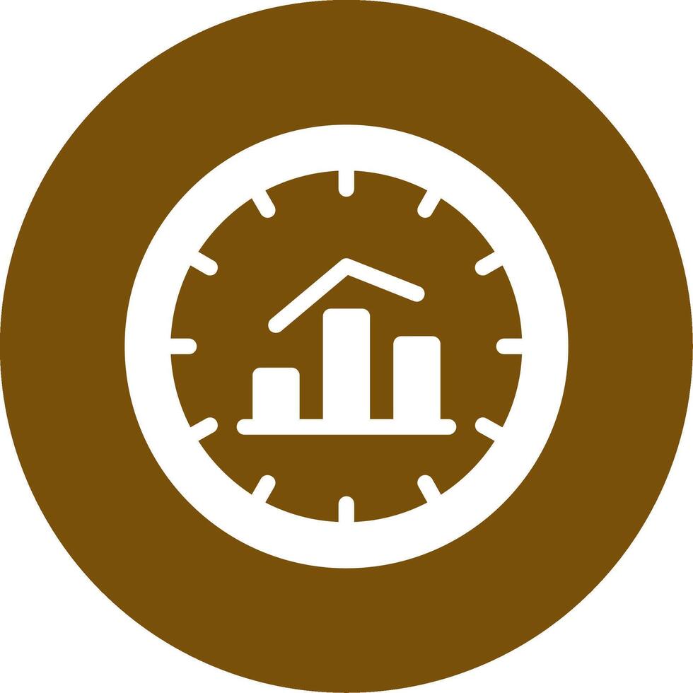 Clock Glyph Circle Icon 39472458 Vector Art at Vecteezy