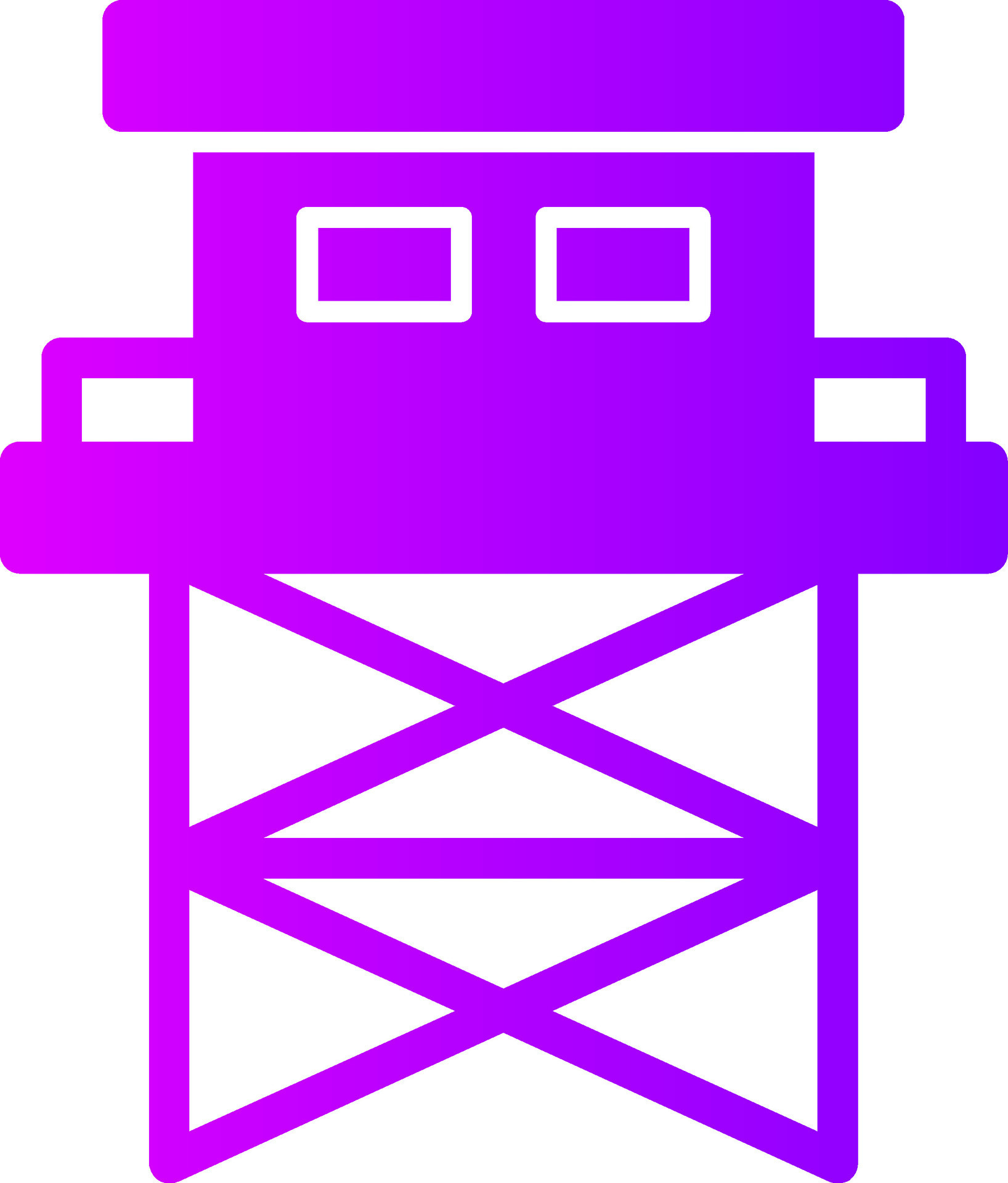 Watchtower Solid Multi Gradient Icon 39475671 Vector Art at Vecteezy