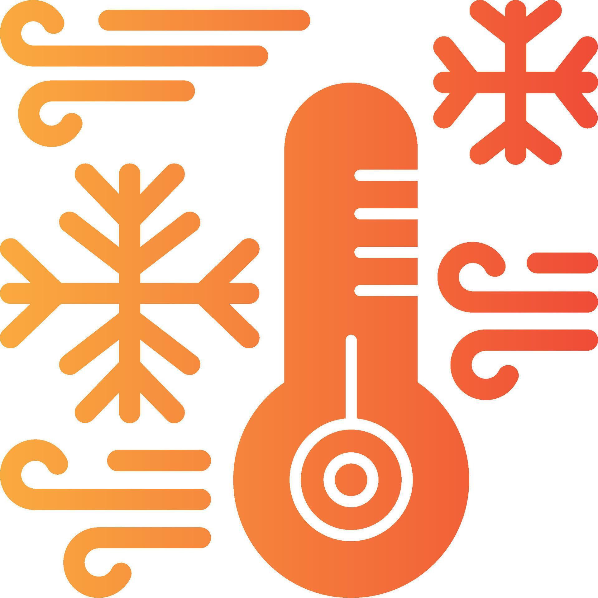 Very cold Solid Multi Gradient Icon 39477557 Vector Art at Vecteezy