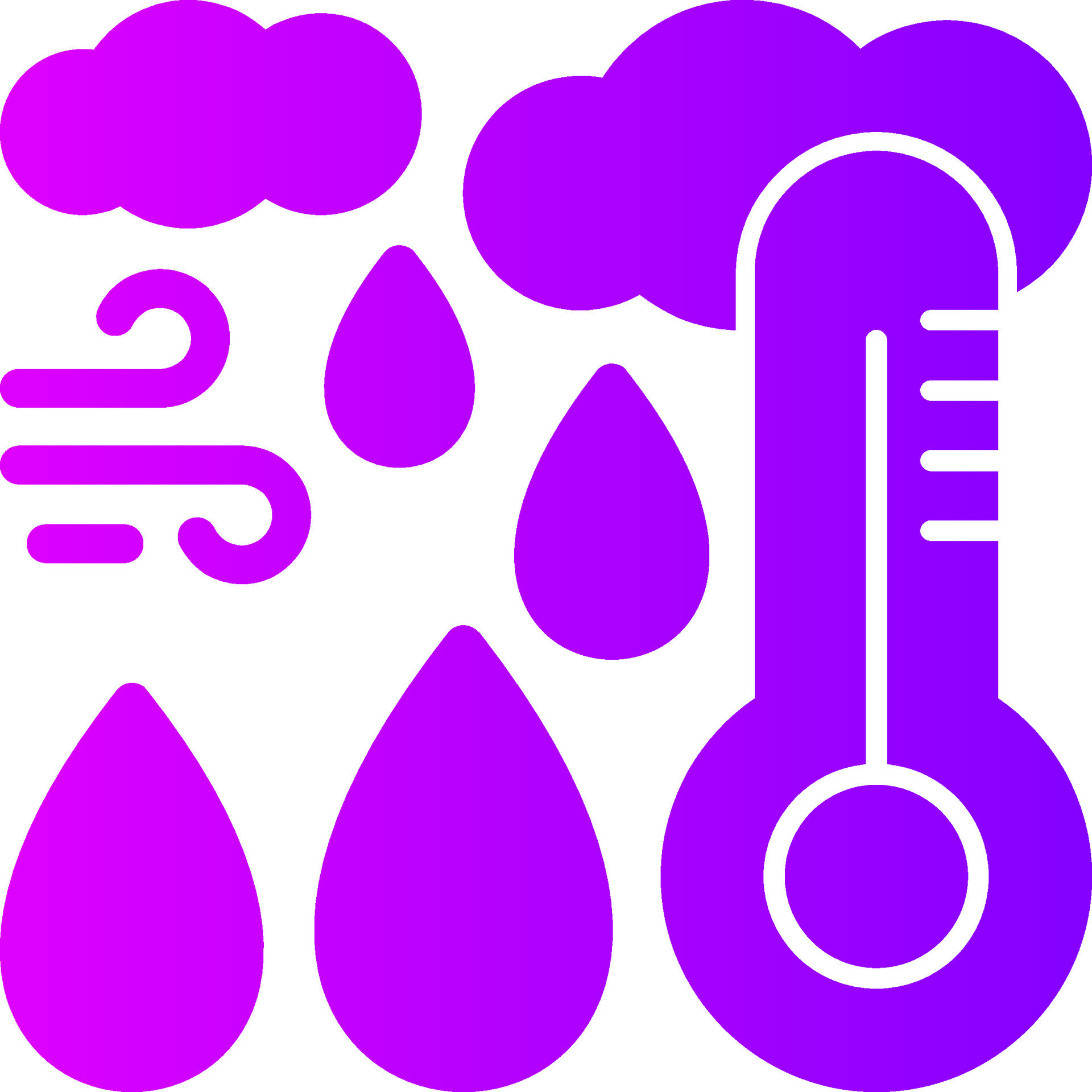 Humidity Solid Multi Gradient Icon 39479417 Vector Art at Vecteezy