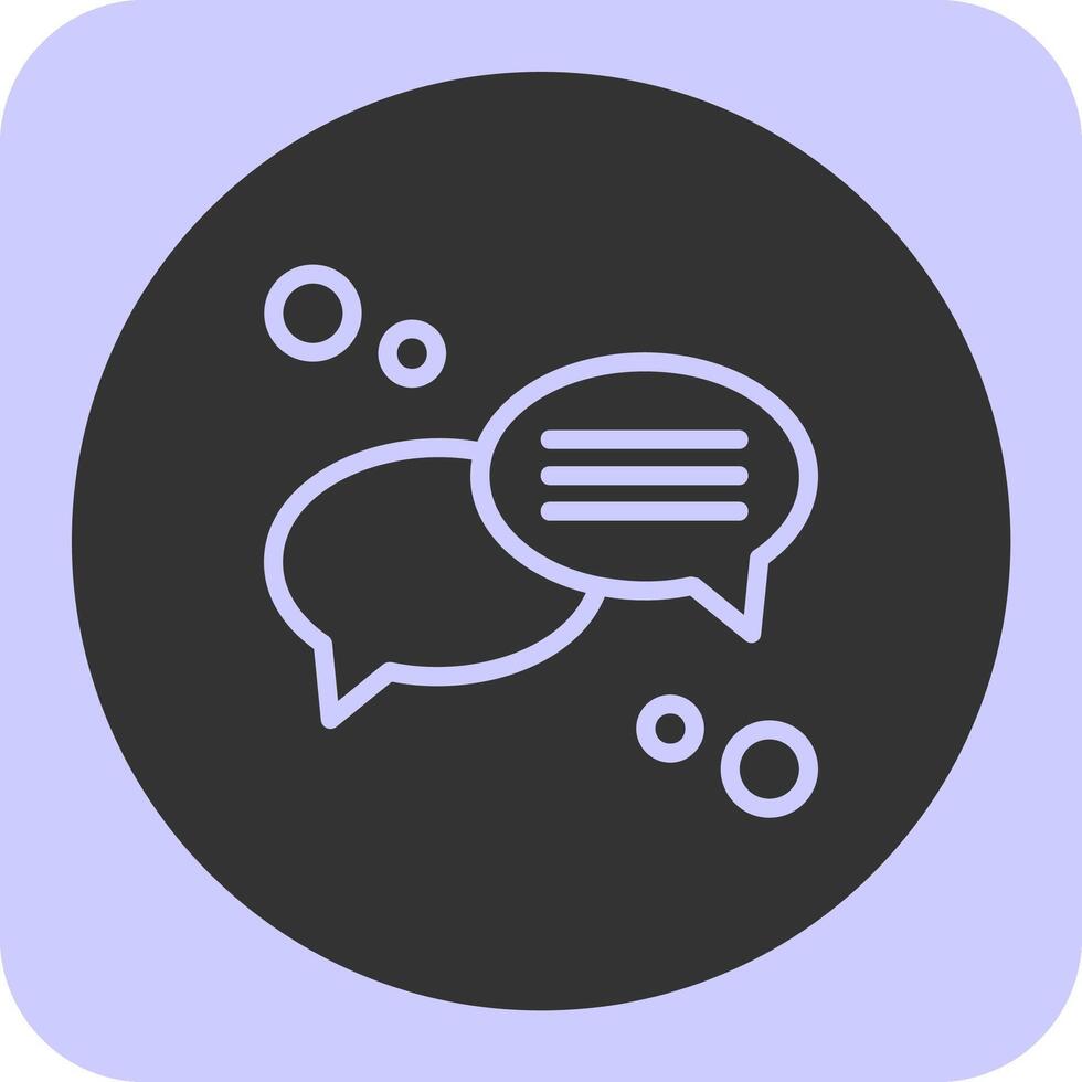 Speech bubble Linear Round Icon 39479911 Vector Art at Vecteezy